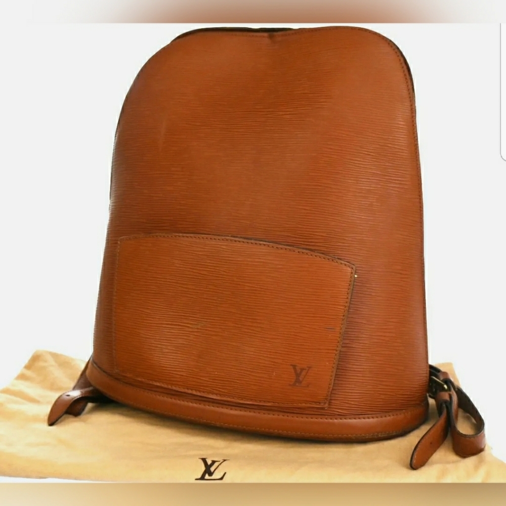 Louis Vuitton Lv Logo Gobelin Backpack Bag Epi L - Gem